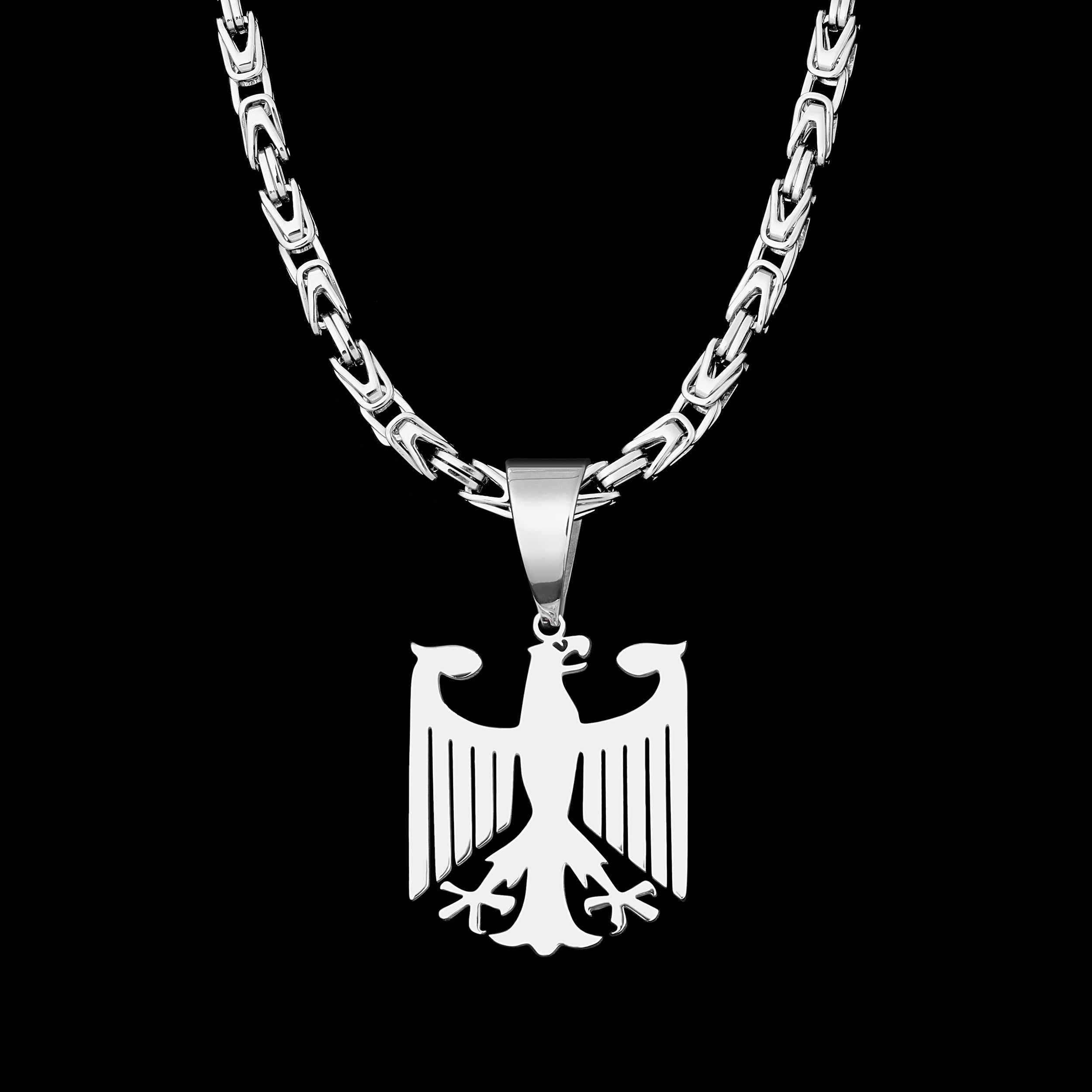 Set Adler Anhänger Königskette - 6mm - Edelstahl